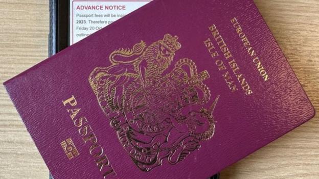 Isle of Man passport renewal and replacement fees rise by 7% - BBC News