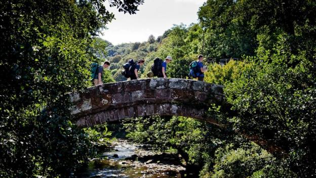 Vandals attack historic Glaisdale Beggar's Bridge with power tool - BBC ...
