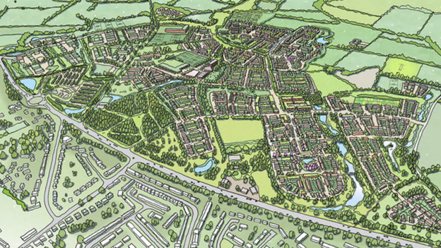 Salt Cross: Carbon neutral village plans approved by government - BBC News