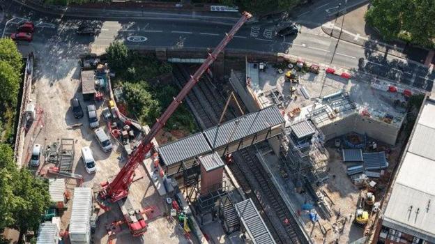 Work continues on Birmingham Camp Hill Line railway project - BBC News