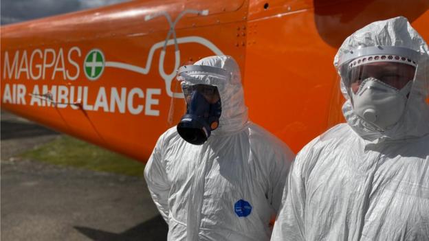 Magpas air ambulance has busiest year on record - BBC News