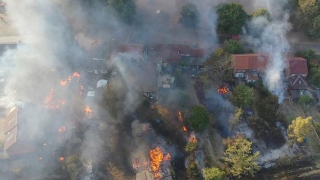 Almost 25,000 wildfires fought in England during summer - BBC News