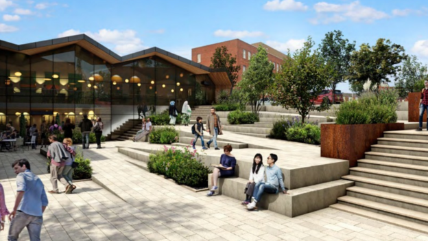 Designs for offices and shops drawn up for Cannock - BBC News