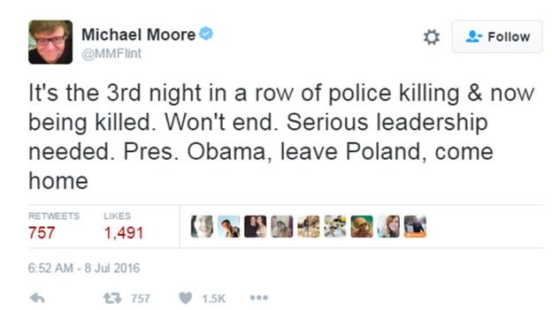 Legend leads stars' response to US shootings - BBC News