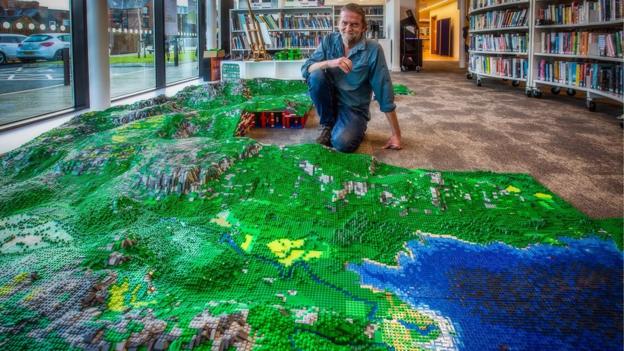 Hundreds visit Lego Lake District exhibition in Belper - BBC News