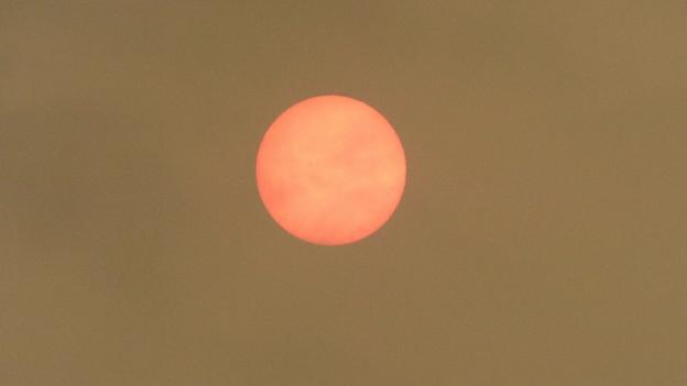 Red sun phenomenon 'caused by Hurricane Ophelia' - BBC News