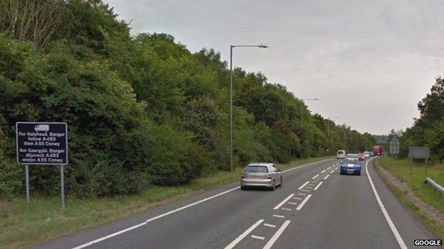 A483 Wrexham bypass reopens - BBC News