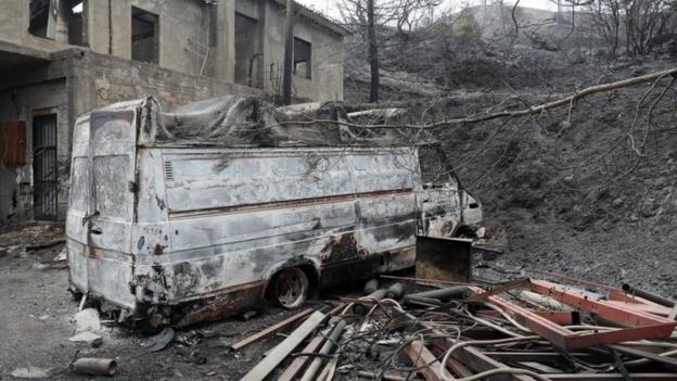 Cyprus: Nations send help to tackle worst wildfire in decades - BBC News