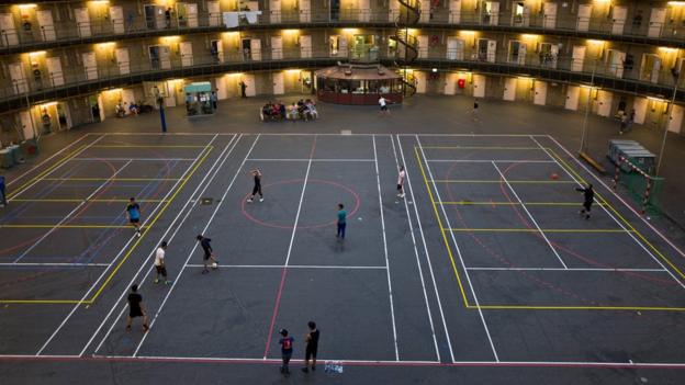 In pictures: The Dutch prison asylum seekers call home - BBC News