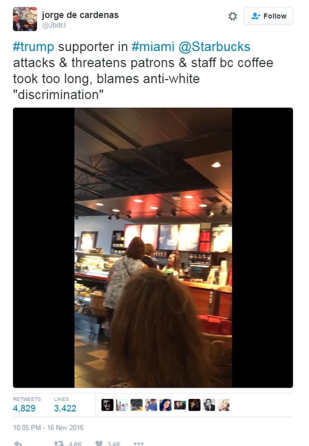 Trump and Starbucks: a tale of two cups - BBC News