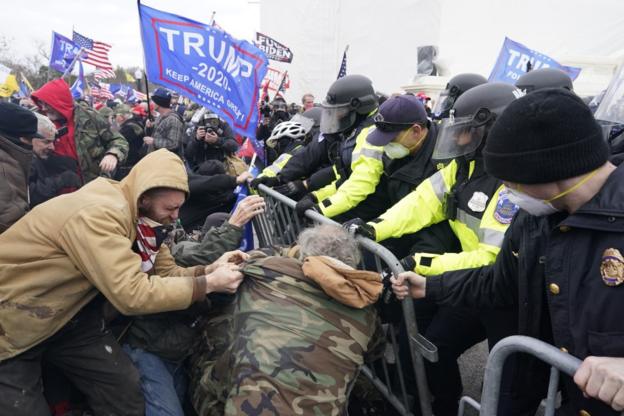 January 6: The day that still divides America, three years on - BBC News