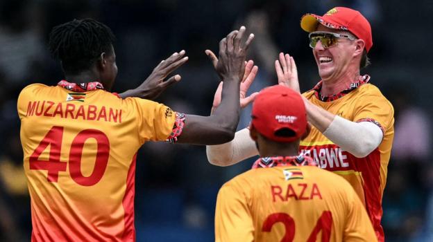 T20 World Cup: Zimbabwe claim 23-run win over Australia as Blessing ...