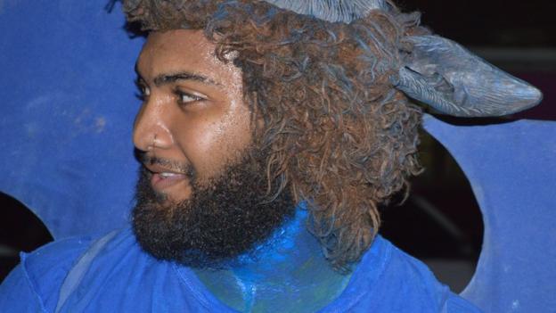 Trinidad and Tobago Carnival: Blue devils breathe fire into event - BBC ...
