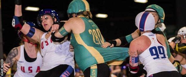 Roller Derby World Cup: Six things we learned in Manchester - BBC Sport