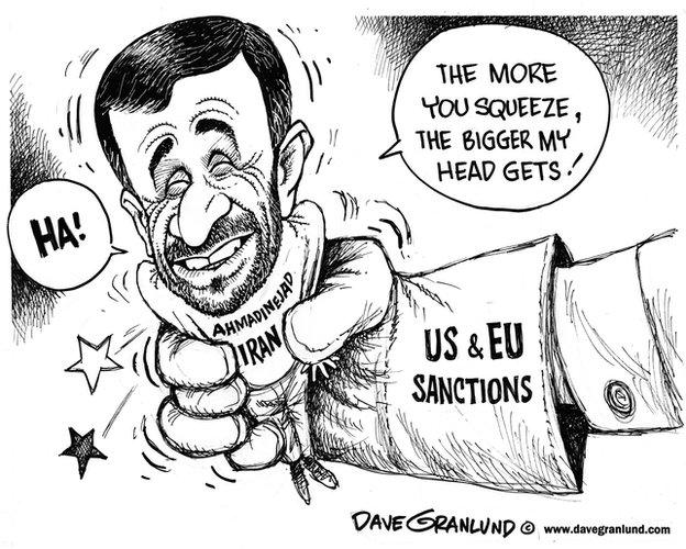 Iran-US relations: Nine cartoons tell the story - BBC News