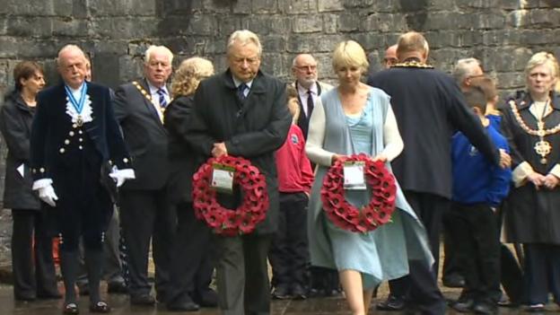 Bloody battle of Mametz Wood commemorated 100 years on - BBC News