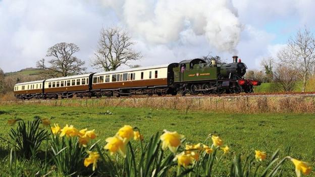 Churchill’s wartime train carriage restored in Devon - BBC News
