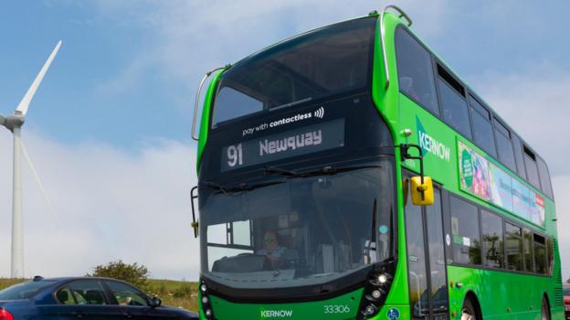 Bus firm steps in as First Bus announces plans to leave Cornwall - BBC News