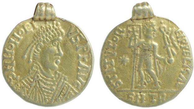 Anglo-Saxon coin pendant found at Attleborough is 'very unusual' - BBC News