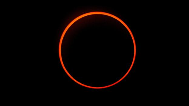 How and when to see October's 'ring of fire' solar eclipse - BBC Weather