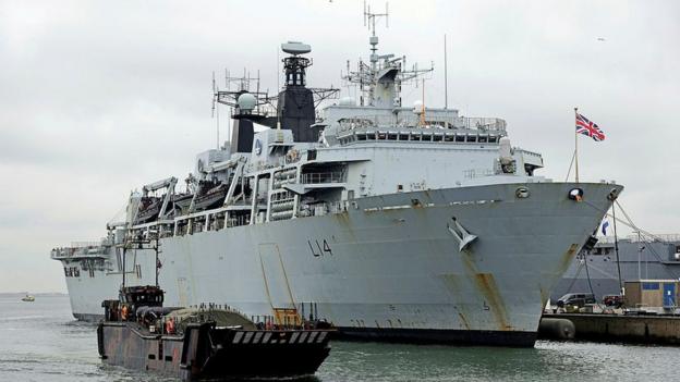 Plymouth-based HMS Protector completes mission to Antarctic - BBC News