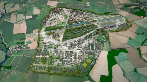Heyford Park: 9,000 homes planned at former RAF base - BBC News