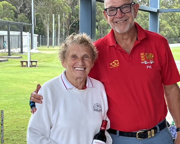 Enid Bakewell: Meet England legend touring Australia in her 80s - BBC Sport