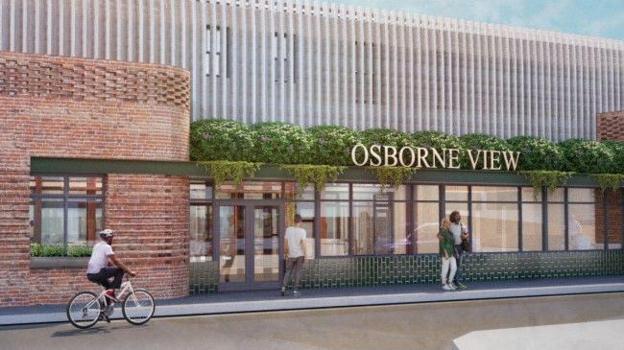 Osborne View: Plans for fire-hit seafront pub divide locals - BBC News