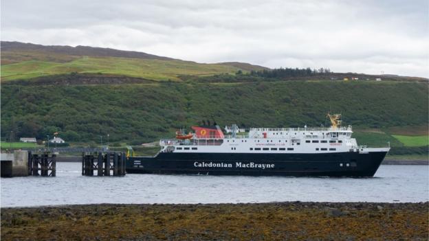 Fire tackled on board CalMac ferry MV Hebrides off Skye - BBC News
