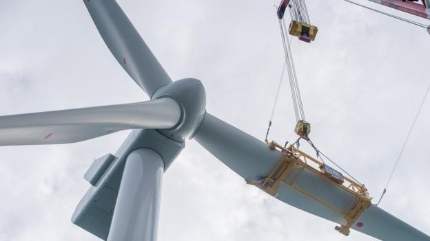 Offshore wind farm base opened by MP - BBC News
