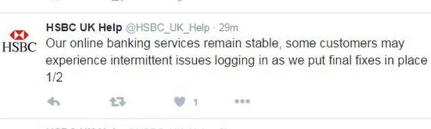 HSBC says online banking services now at full capacity again - BBC News