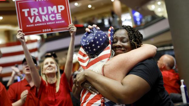 Donald Trump projected to pull-off historic White House comeback - BBC News