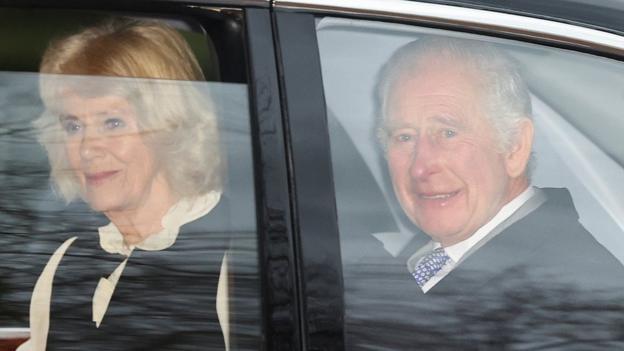 King Charles seen for first time since diagnosis as Prince Harry ...