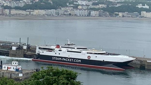 Isle of Man ferry sailings resume after day of disruption - BBC News