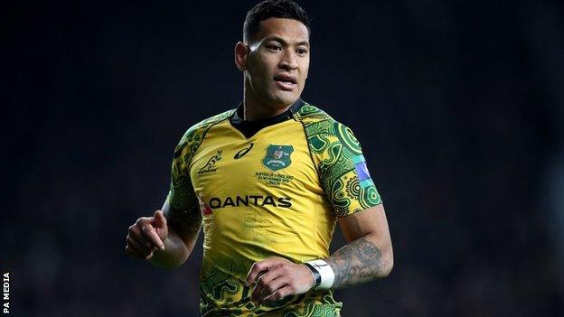 Israel Folau and Rugby Australia fail to reach settlement - BBC Sport