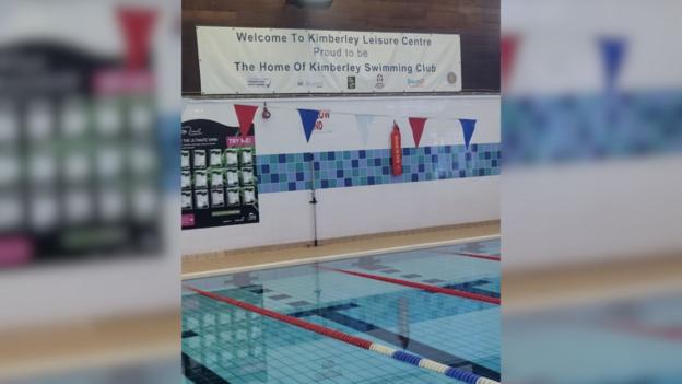 Kimberley: 'Our club kept swimming - despite losing our pool' - BBC News