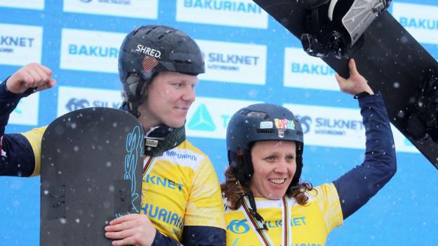 FIS Snowboard Cross World Cup: Charlotte Bankes & Huw Nightingale win ...