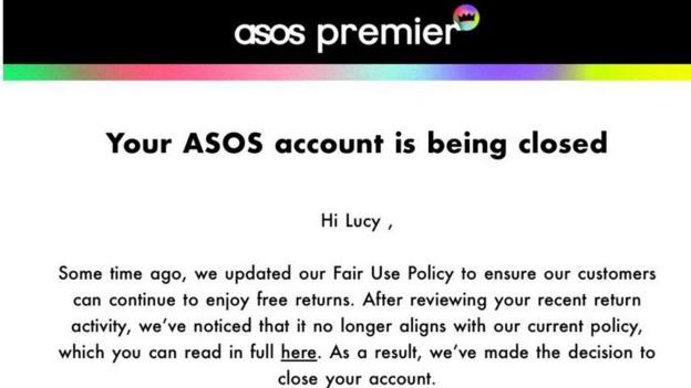 Asos customers banned over returns say it is 'slap in the face' - BBC News