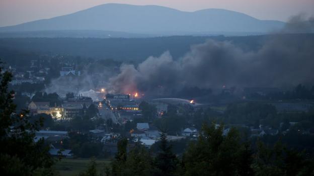 Lac-Megantic: The runaway train that destroyed a town - BBC News