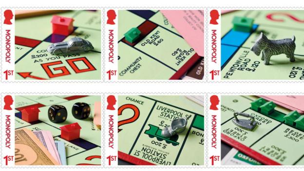Monopoly stamps released by Royal Mail for game's anniversary - BBC ...