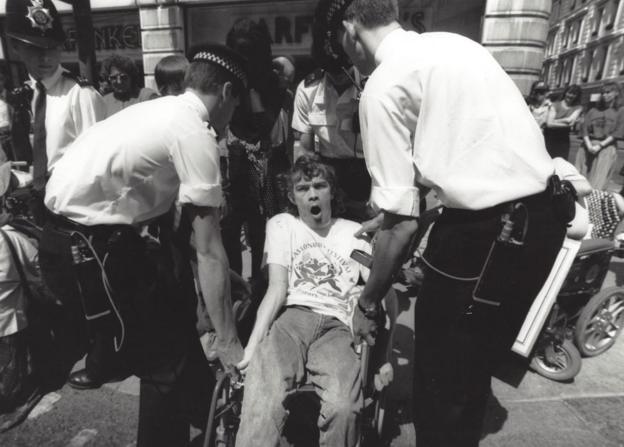 When disabled people took to the streets to change the law - BBC News