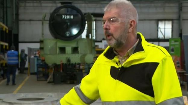 Sheffield's new steam locomotives go on show - BBC News