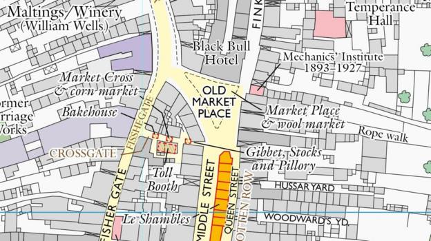 New map documents history of Ripon over the centuries - BBC News