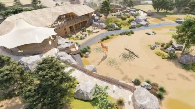 Construction firm finishes 'really interesting' zoo project - BBC News