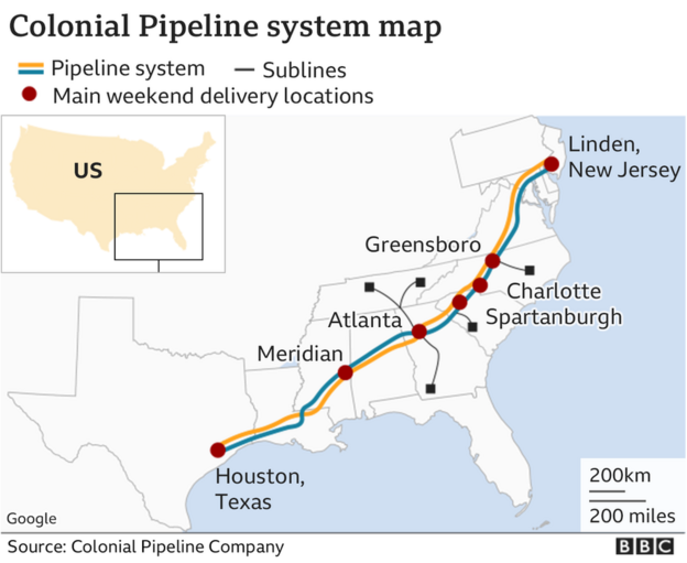 Colonial hack: How did cyber-attackers shut off pipeline? - BBC News