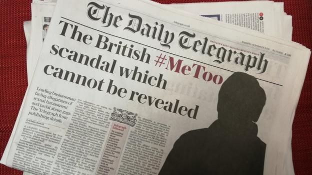 Court stops Telegraph publishing 'sexual harassment' story - BBC News