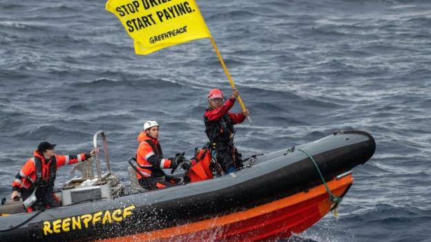 Greenpeace and Shell reach settlement over North Sea protest - BBC News