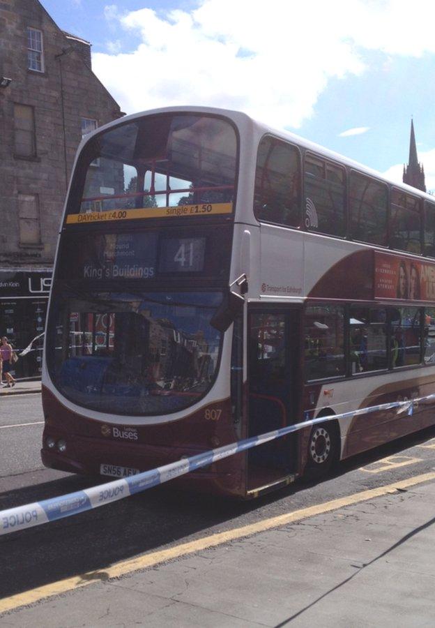Man hit by bus on Edinburgh's Princes Street in critical condition ...