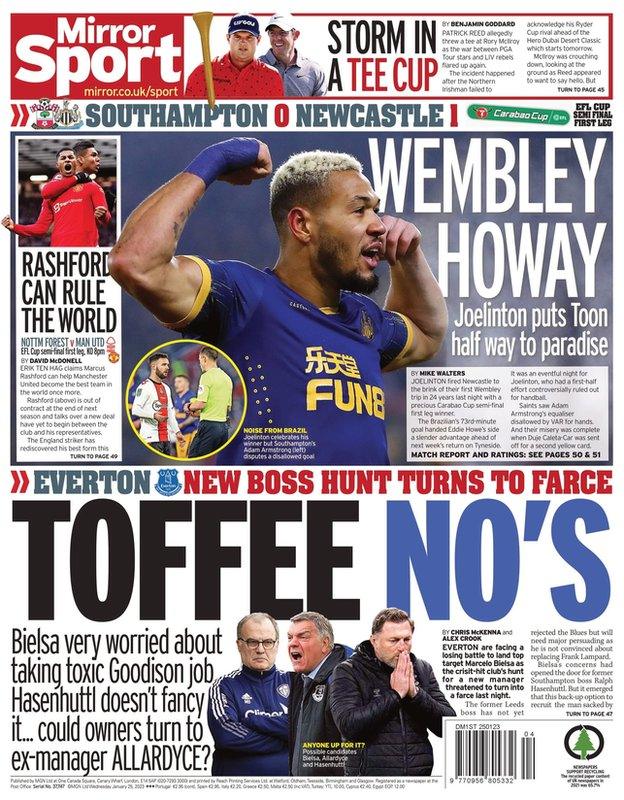 Wednesday's back pages - BBC Sport