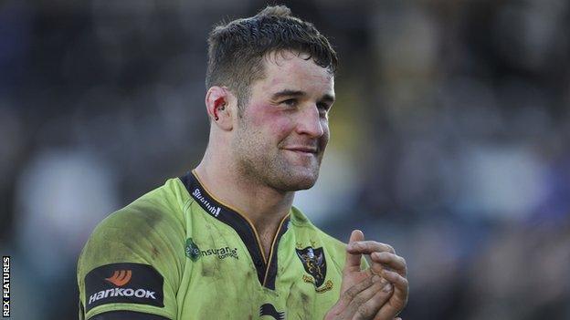 Northampton Saints: Calum Clark out with shoulder injury - BBC Sport